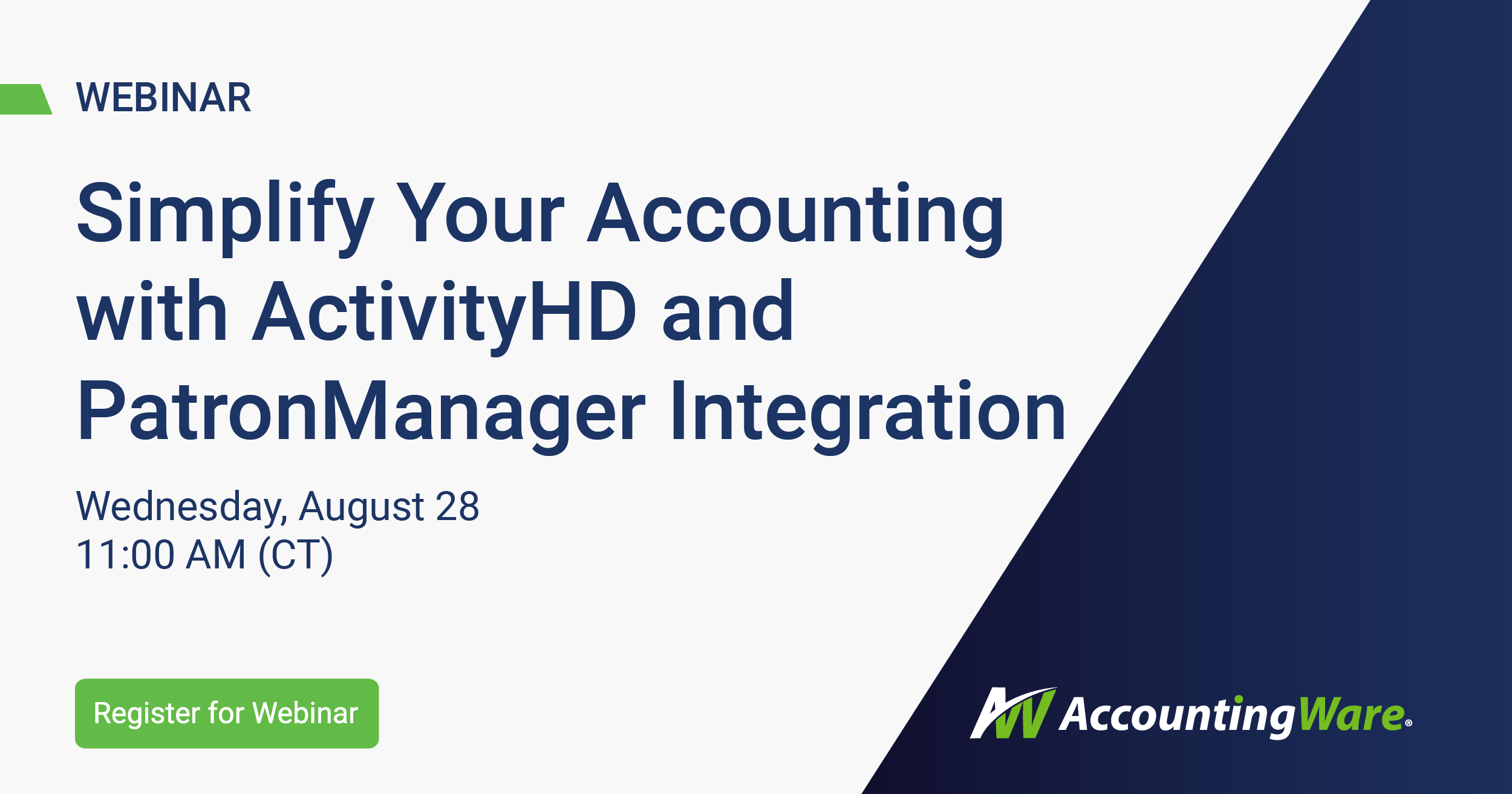 Simplify Your Accounting with ActivityHD and PatronManager Integration