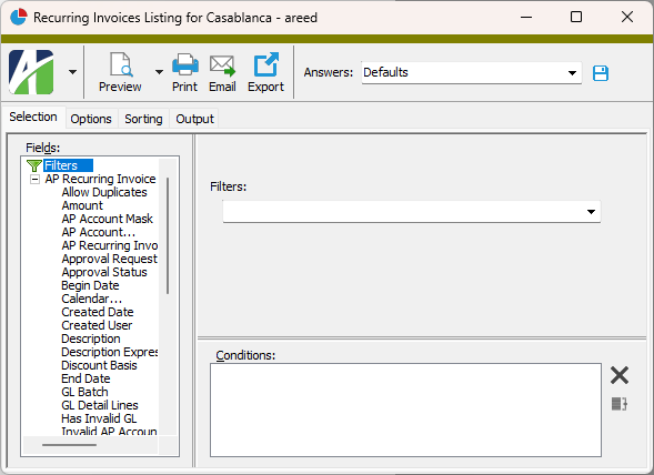 Recurring AP invoices