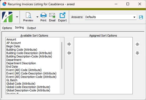 Recurring AP invoices