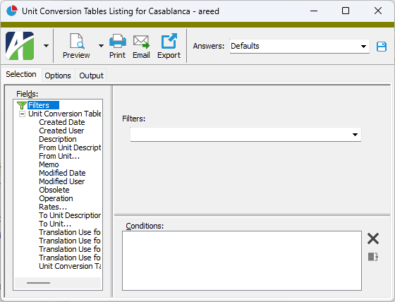 Unit conversion tables