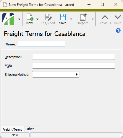 Freight terms