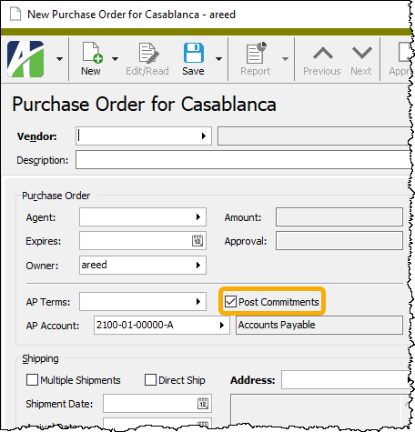 Purchase orders