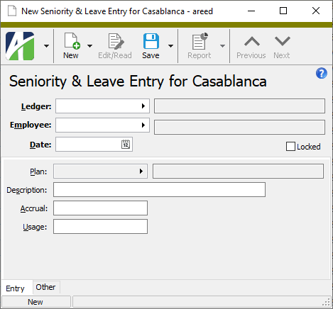 Workflow: leave setup