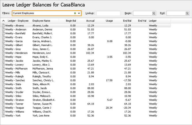 Workflow: leave setup