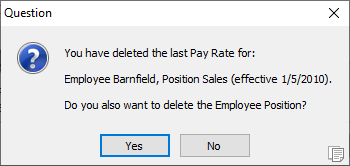 Position pay rates